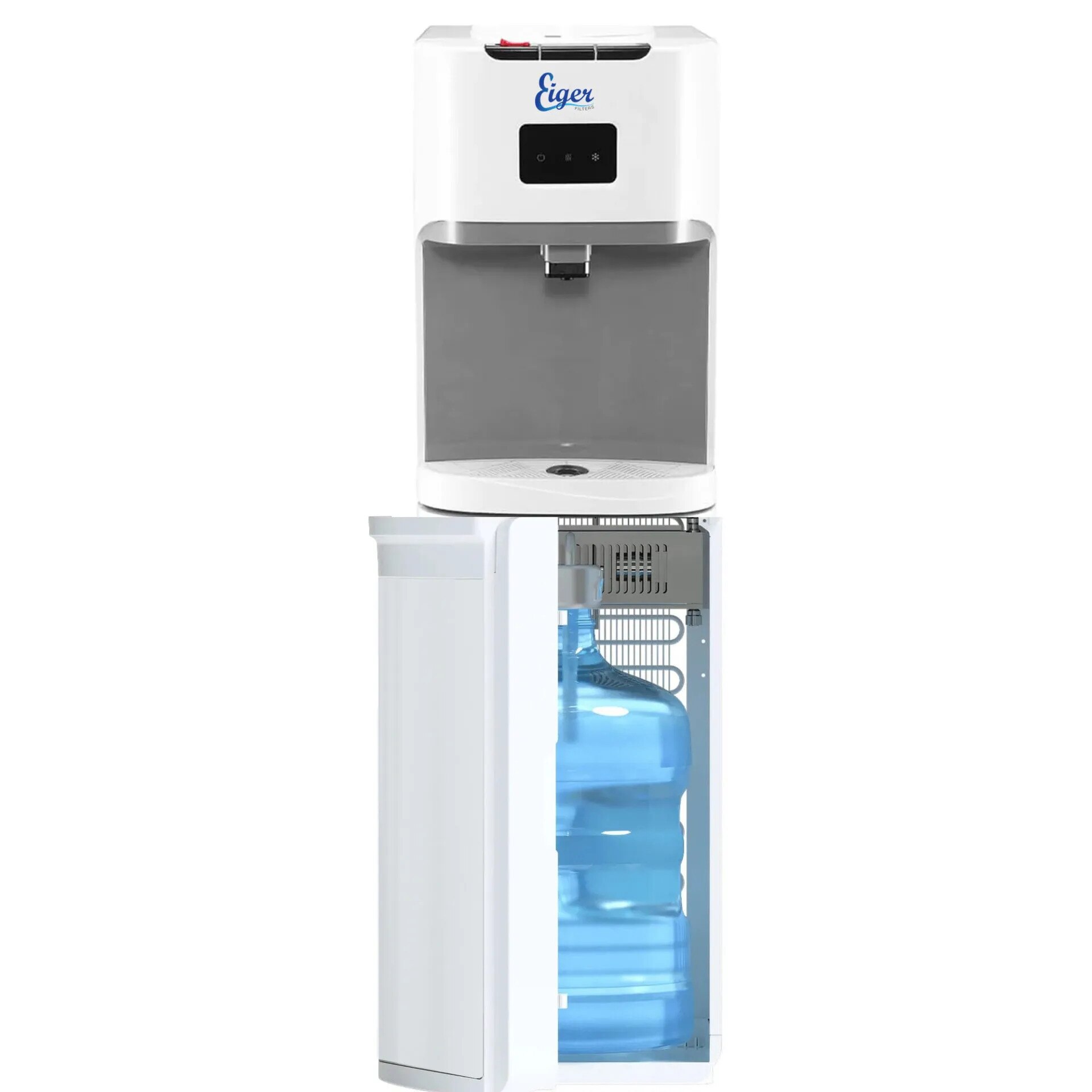 Dozator de apa, Eiger, Inox, Alb/Gri - eMAG.ro