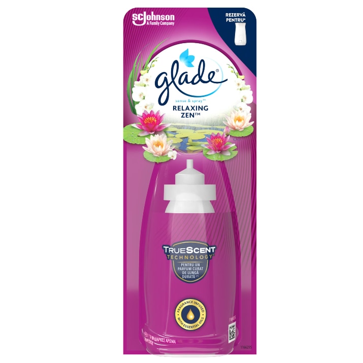 Rezerva odorizant Glade Sense & Spray Relaxing Zen, 18 ml - eMAG.ro