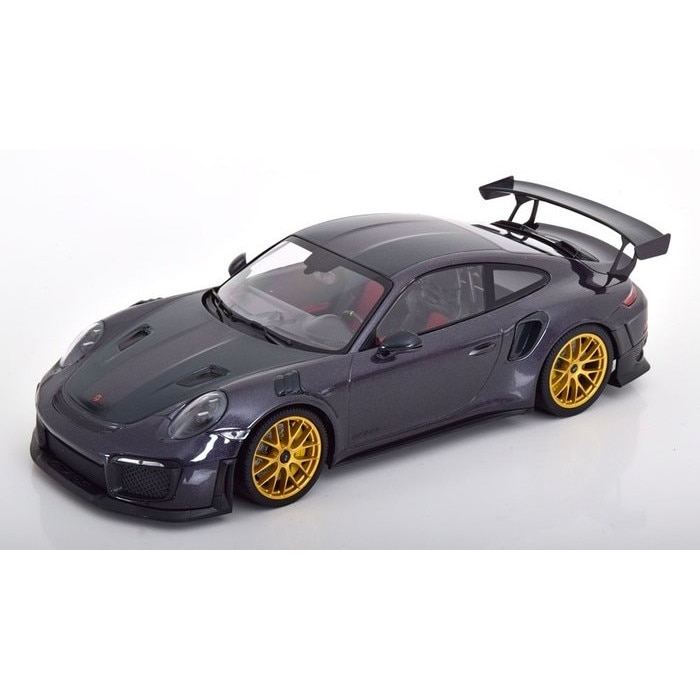 Macheta Porsche 911 GT2 RS 2018 purple metallic Weissach Package 1 ...