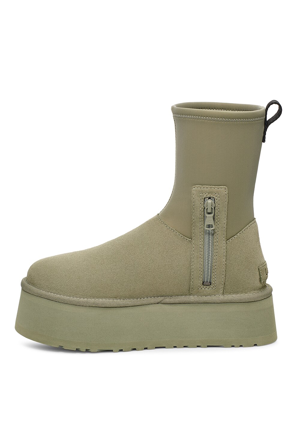 UGG, Боти Classic Diper с велурени панели, Зелен, 6 - eMAG.bg