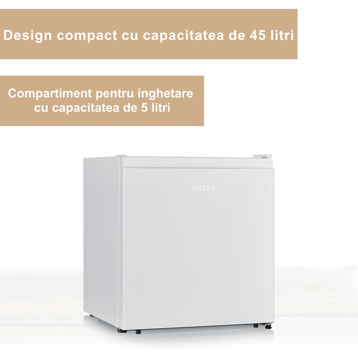 Mini frigider Severin, S8877, H 46.8 cm, capacitate 45 litri, compact ...
