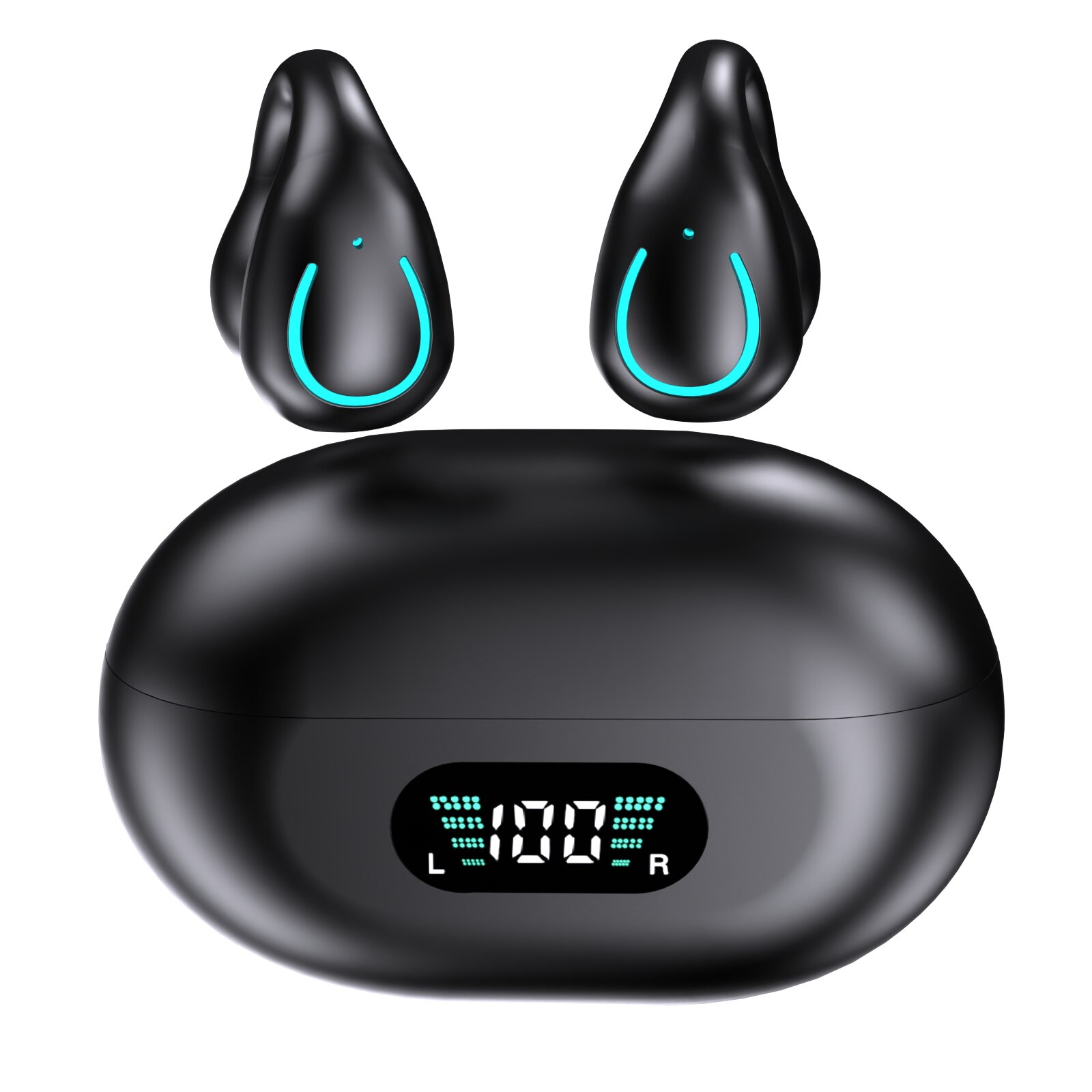 Casti fara fir, Bluetooth 5.3, Anulare zgomot, Negru - eMAG.ro