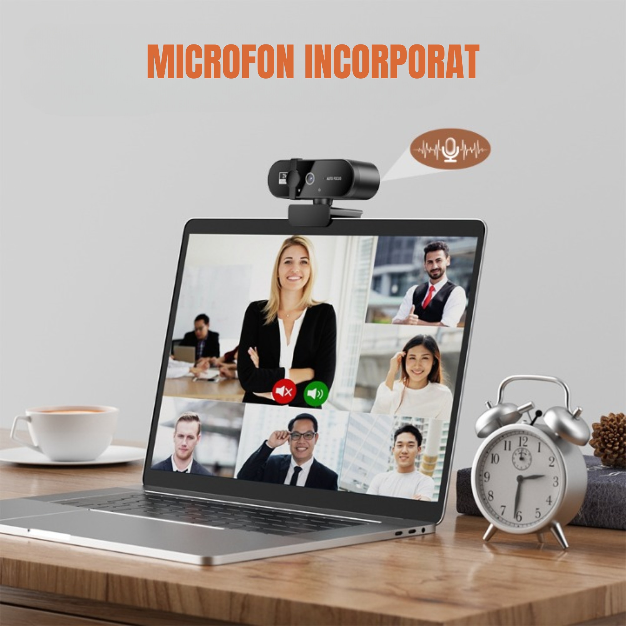 Camera Web 4K Full HD, 8MP 3840 X 2160, Plug and Play, Autofocus ...