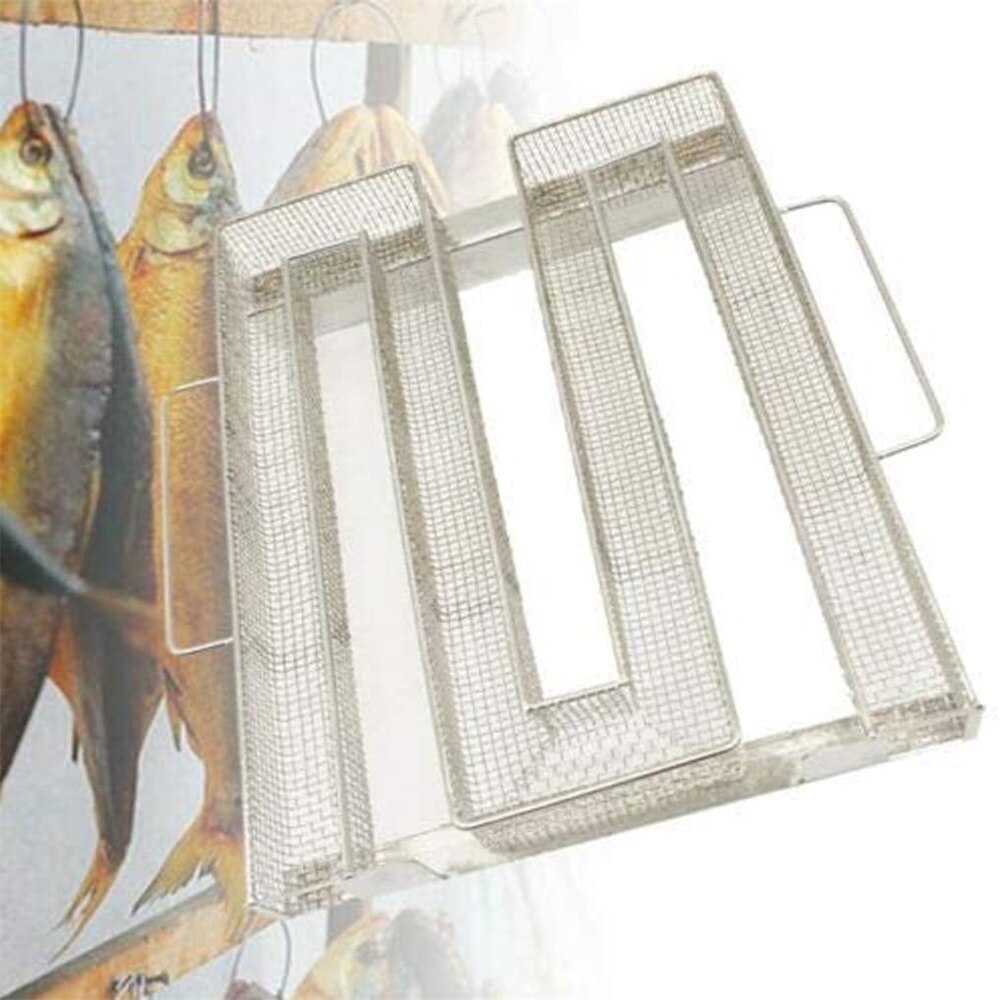 Generator de fum pentru gratar/afumatoare, Inox, 175 x 225 x 45 mm ...