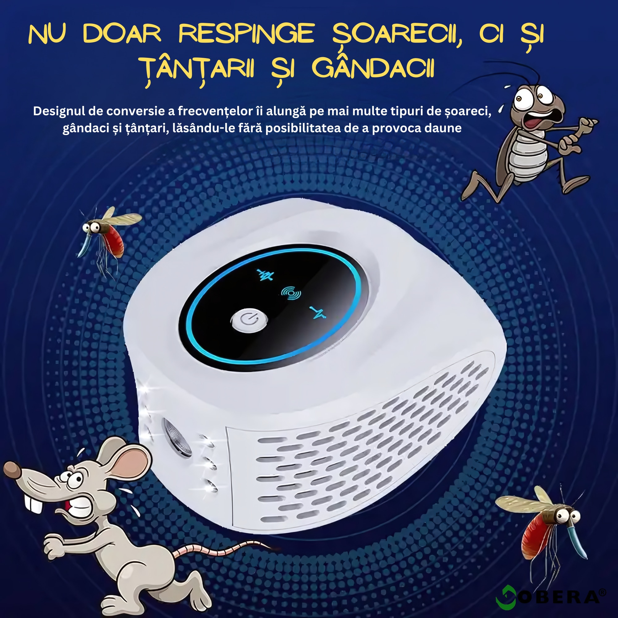 Aparat profesional cu ultrasunete goBERA®, Anti rozatoare, Anti ...