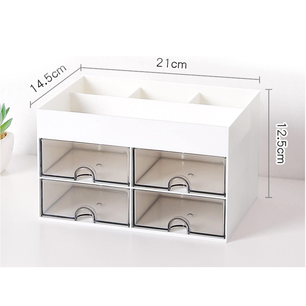 Органайзер за бюро, С 4 чекмеджета, MunDeir®, бял - eMAG.bg