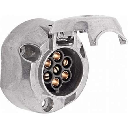 Priza metalica 7 pini Hella, 16A, 12V, material zinc - eMAG.ro
