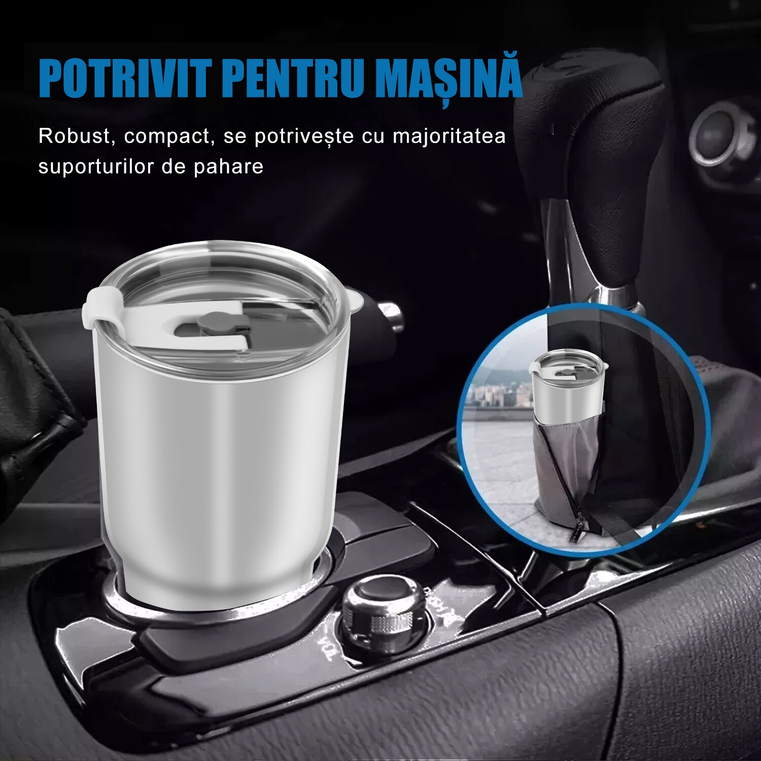 Cana termos Xinxu, otel inoxidabil 304, etansare etansa, usor de transportat, 20*10*10cm, 30 ...