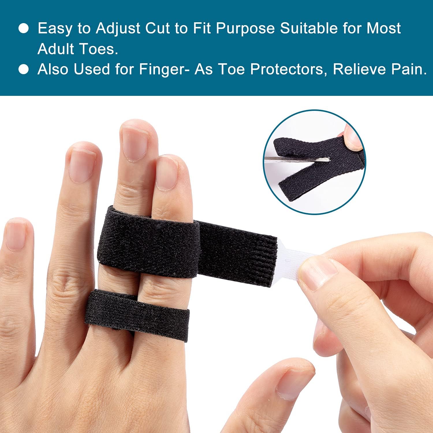 Set 10 protectii din tesatura elastica degete picior, JENUOS®, Potrivit ...