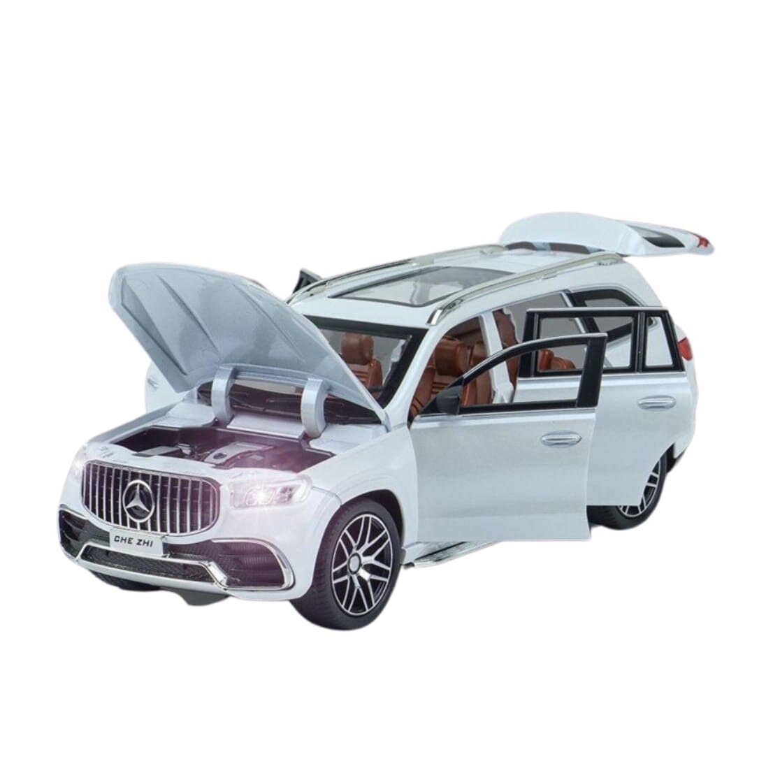 Masina Mercedes Benz GLS63 AMG, Jormftte, Metal, 21 cm, Alb - eMAG.ro