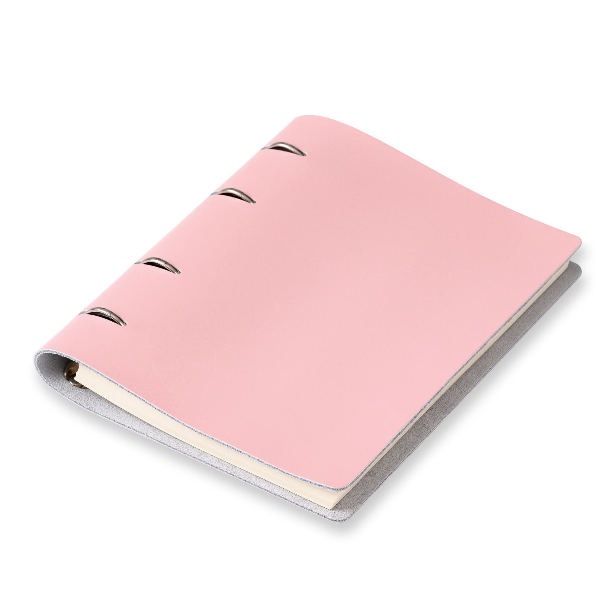 Agenda Piele Naturala Roz A5 2024, Nedatata, Hartie Liniara Ivory ...