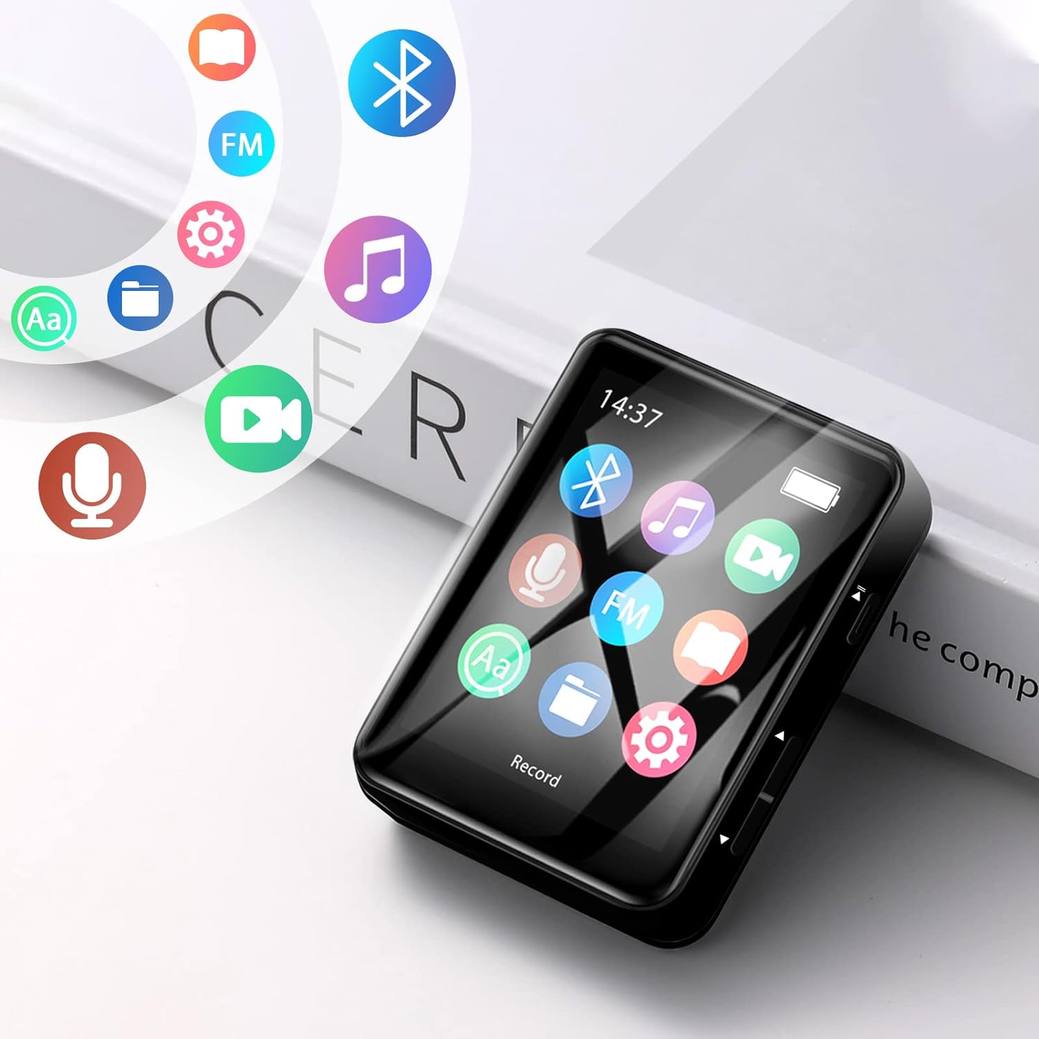 Player MP3, MOSMAOO®, Clip prindere, 64 GB suporta pana la 128 GB ...