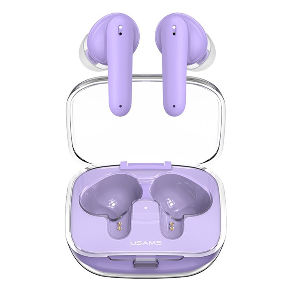 Casti wireless Bluetooth in-ear TWS earbuds Usams, mov, US-BE16 - eMAG.ro
