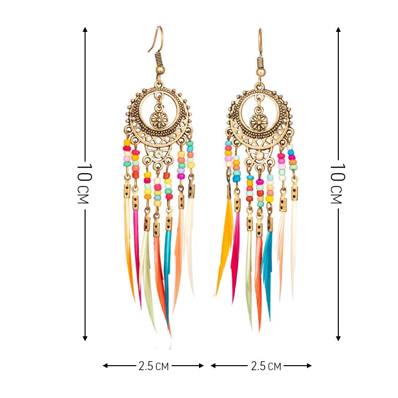 Cercei dama, model fashion traditional indian, tematica dream catcher ...