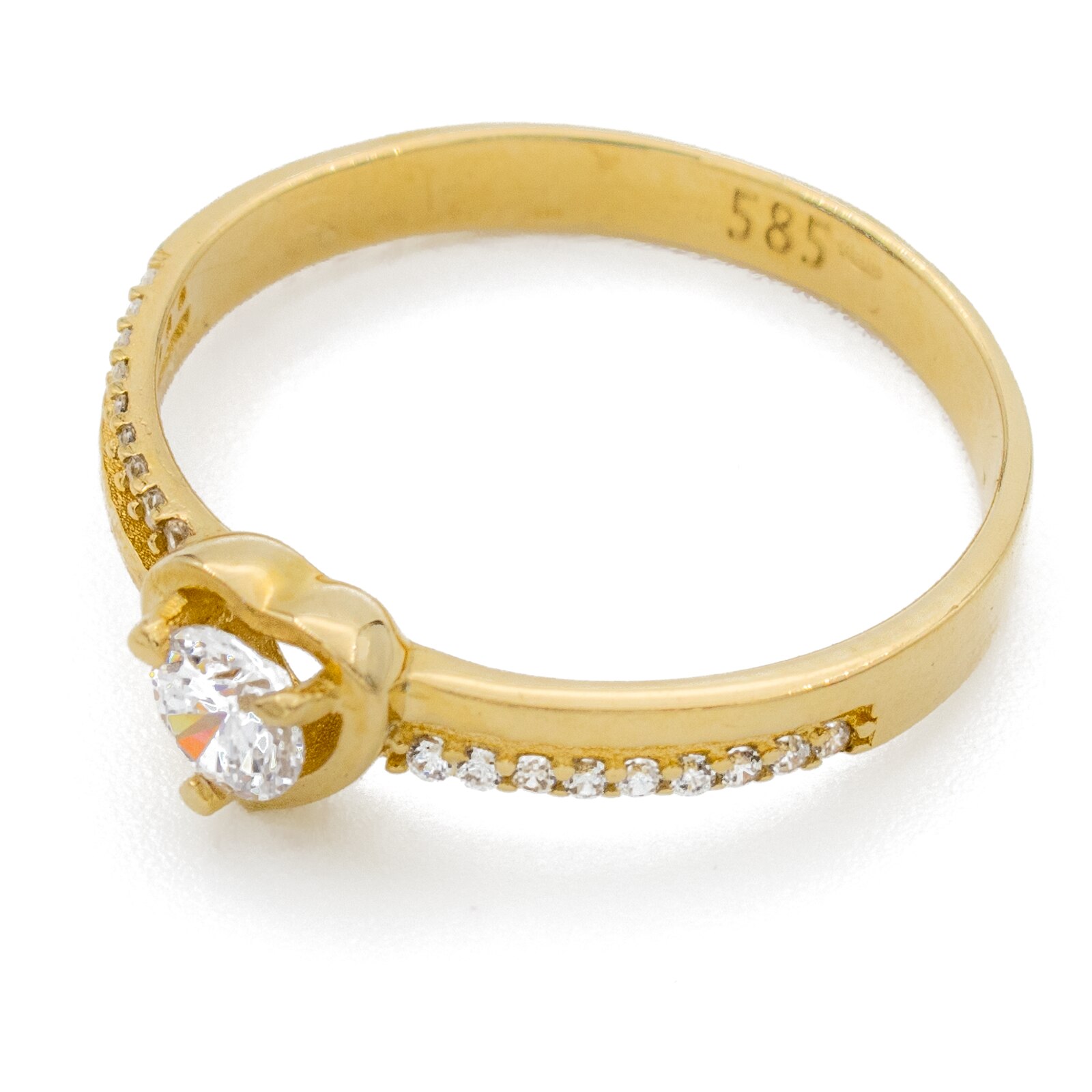 Inel de Logodna Aur Galben 14k, Masura 17(57) - eMAG.ro