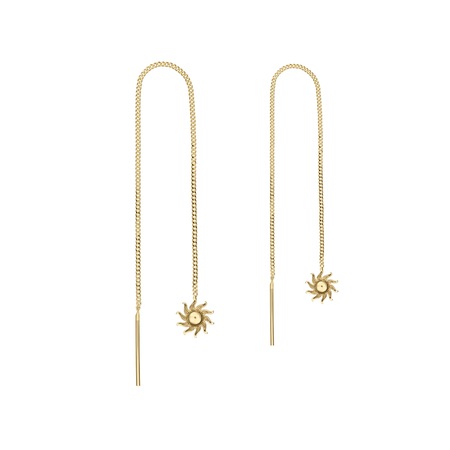 Cercei, Soare, Aur, 14K, C-76 - eMAG.ro