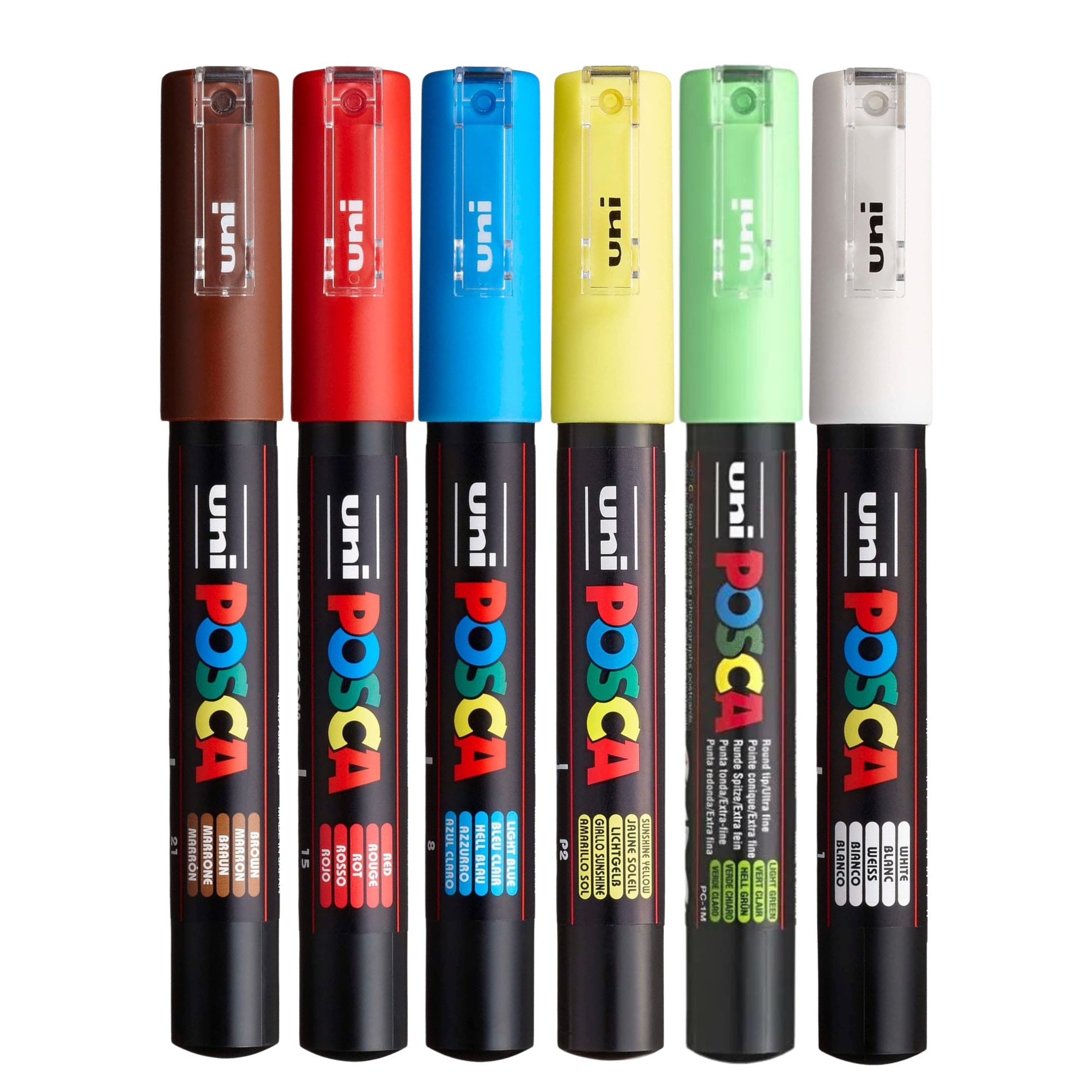 Set 6 Markere UNI-POSCA PC-1M, 0.7 mm, POS1 - eMAG.ro