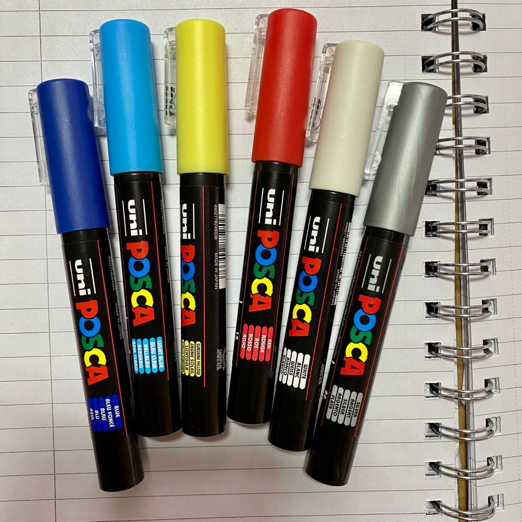 Set 6 Markere UNI-POSCA PC-1M, 0.7 mm, POS1 - eMAG.ro