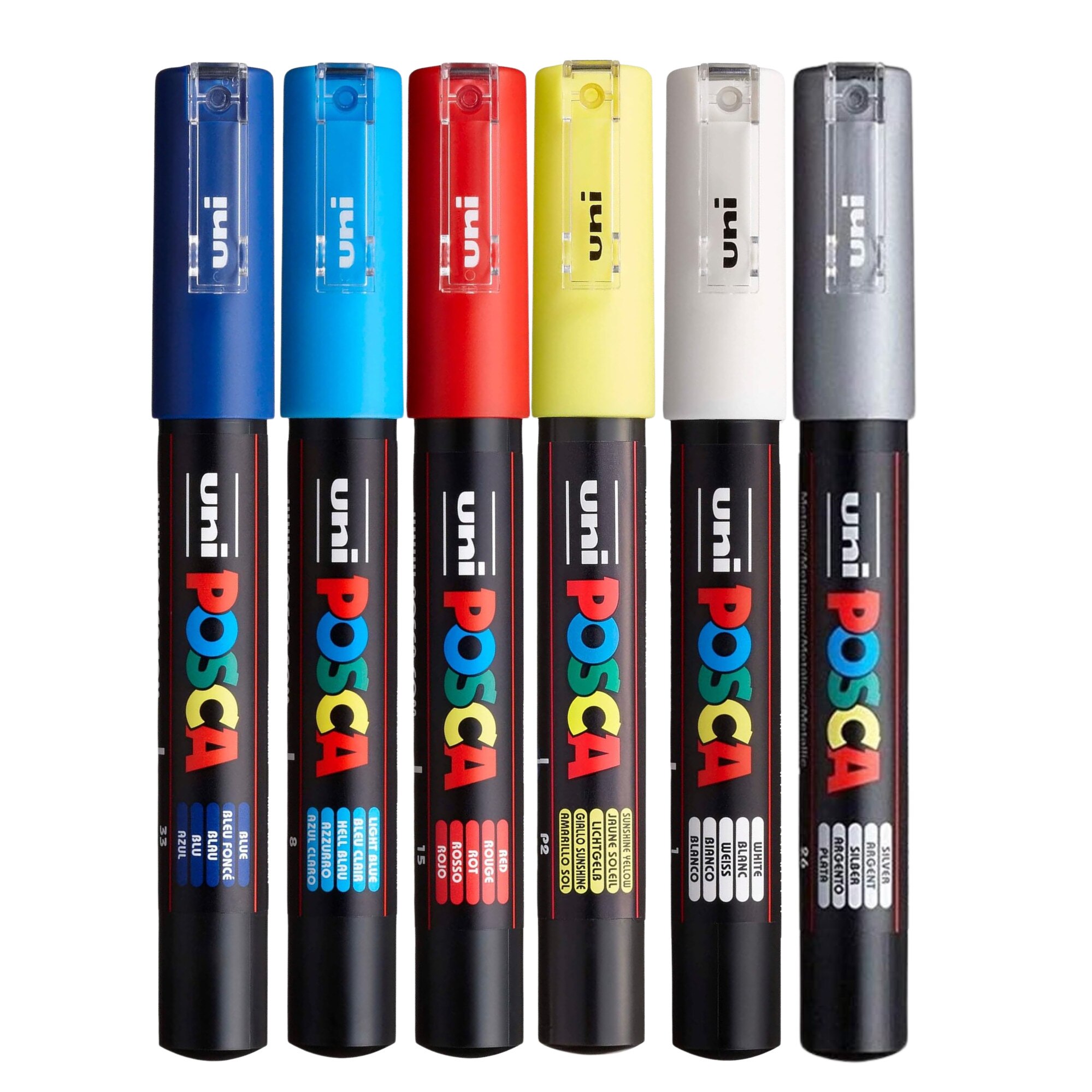 Set 6 Markere UNI-POSCA PC-1M, 0.7 mm, POS2 - eMAG.ro