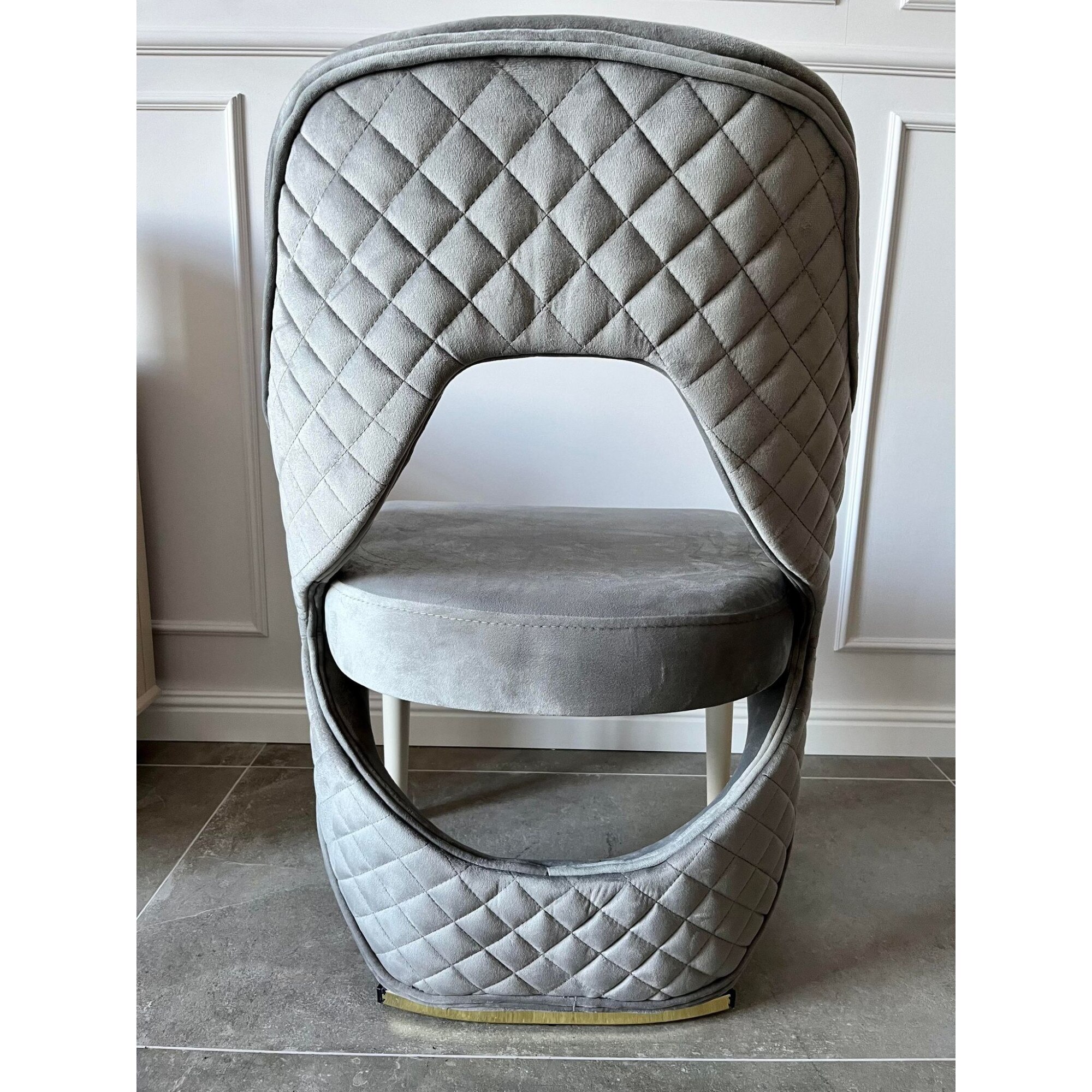 Set 4 buc scaune dining/bucatarie Ottoman, cadru lemn, catifea ...