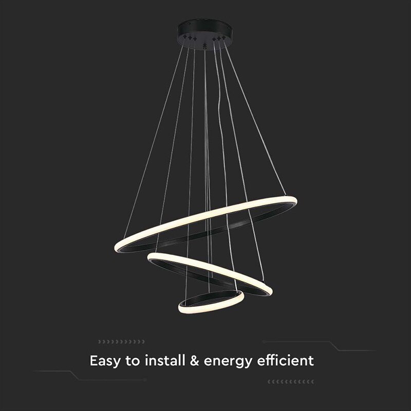 Candelabru LED 32W, 3000K, negru - eMAG.ro