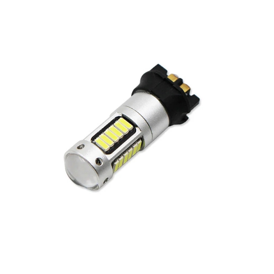 Bec LED Auto, PW24W, 30 SMD, 4014, 12-24V, CANBUS, 600lm, Lumina Alba ...