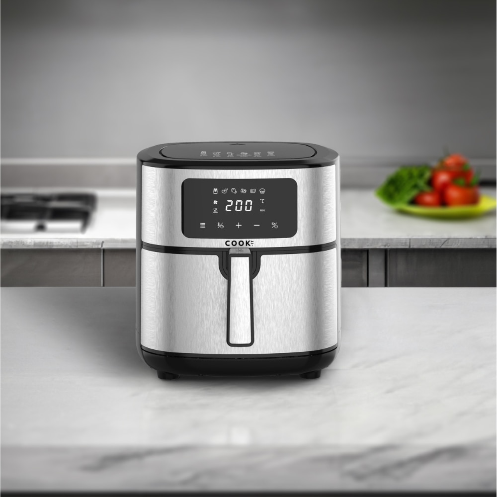Фритюрник с горещ въздух COOK-IT Airfryer XXL, 1500 W, 8 L - eMAG.bg
