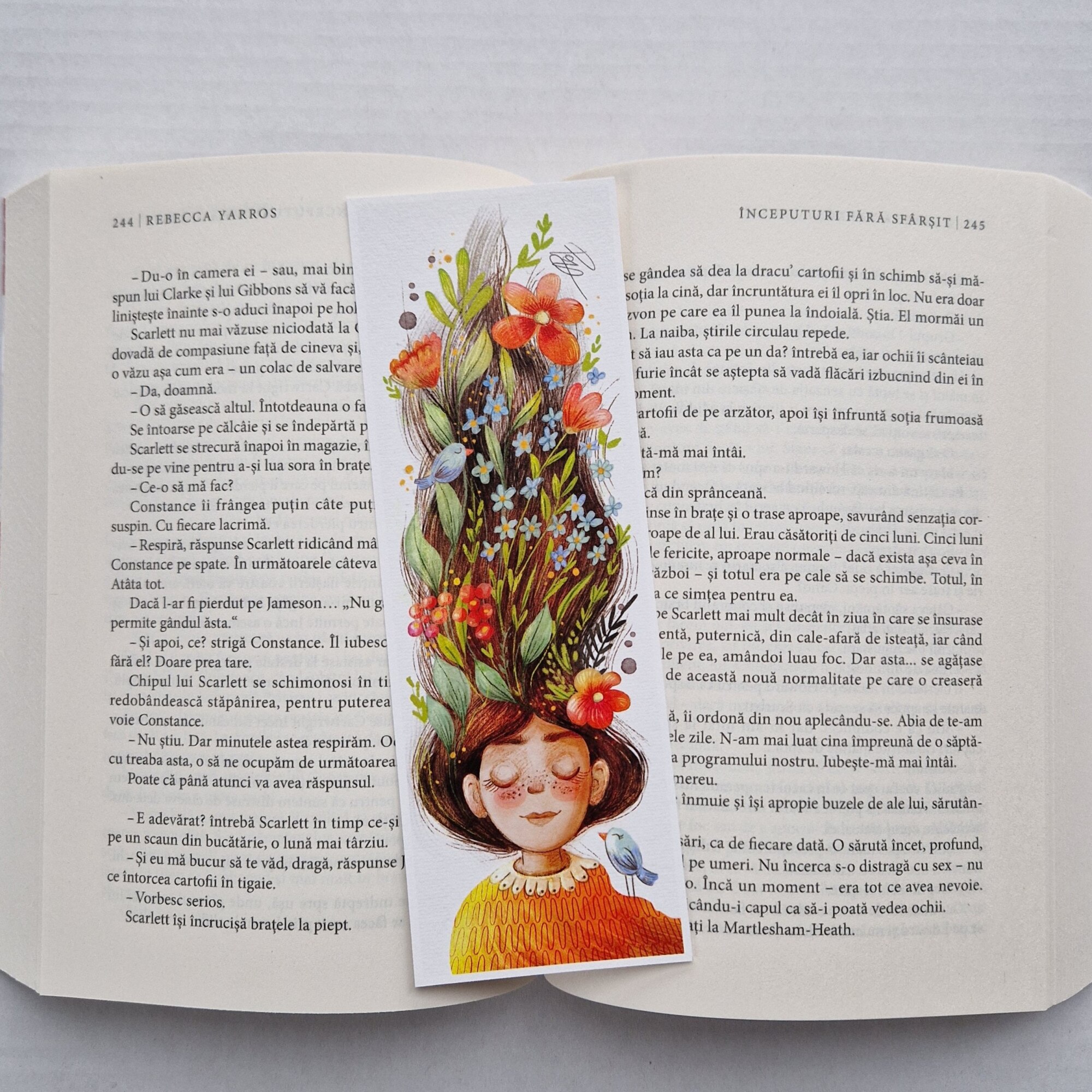 Semn de carte, LibroArt, print de arta, ilustrator Andreea Pop, hartie ...