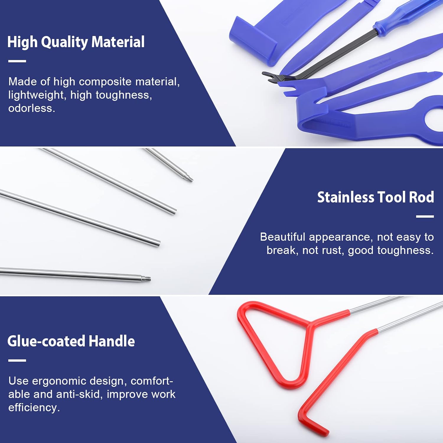 Kit de deblocare portiera auto 21 piese, cu perne de aer, tije cu ...