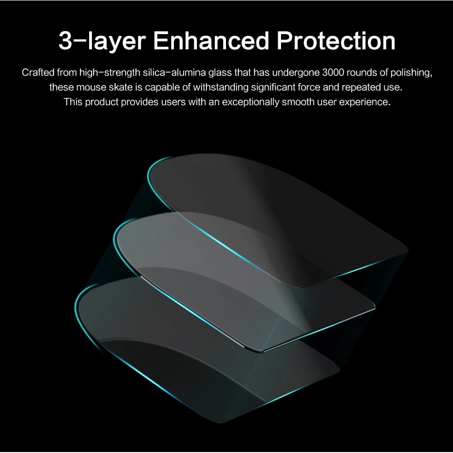 Picioruse mouse, sticla, glass, Skates, pentru Logitech G 502 X Plus si ...