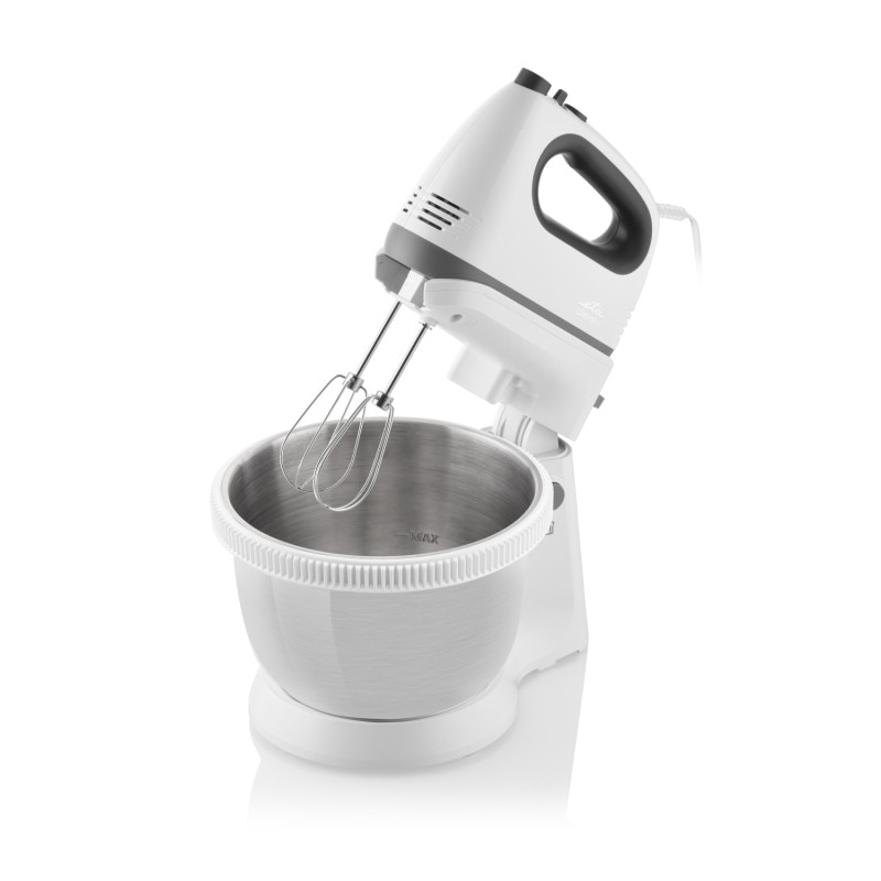 Mixer de mana cu bol ETA Crema II 2052 90000, 400 W, 3.4 L, 5 viteze, functie Turbo, alb - eMAG.ro