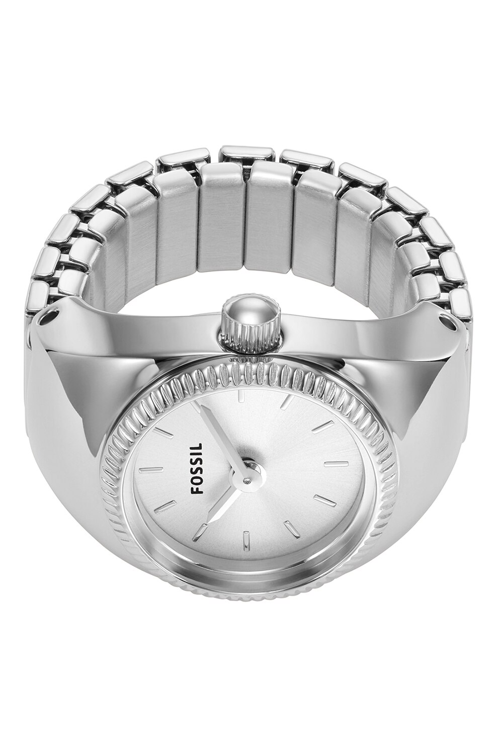 Fossil, Inel-ceas cu carcasa texturata, Argintiu - eMAG.ro
