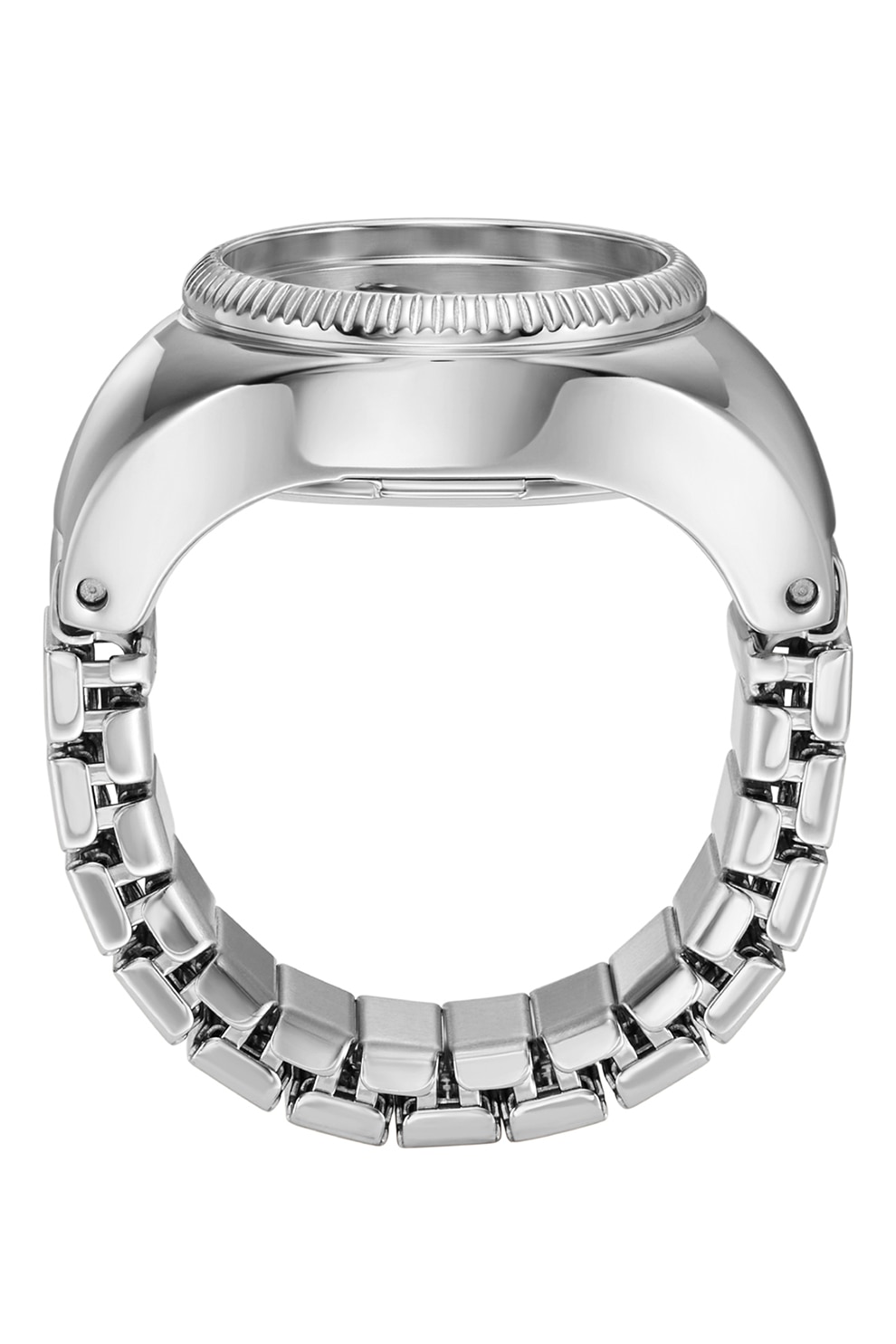 Fossil, Inel-ceas cu carcasa texturata, Argintiu - eMAG.ro