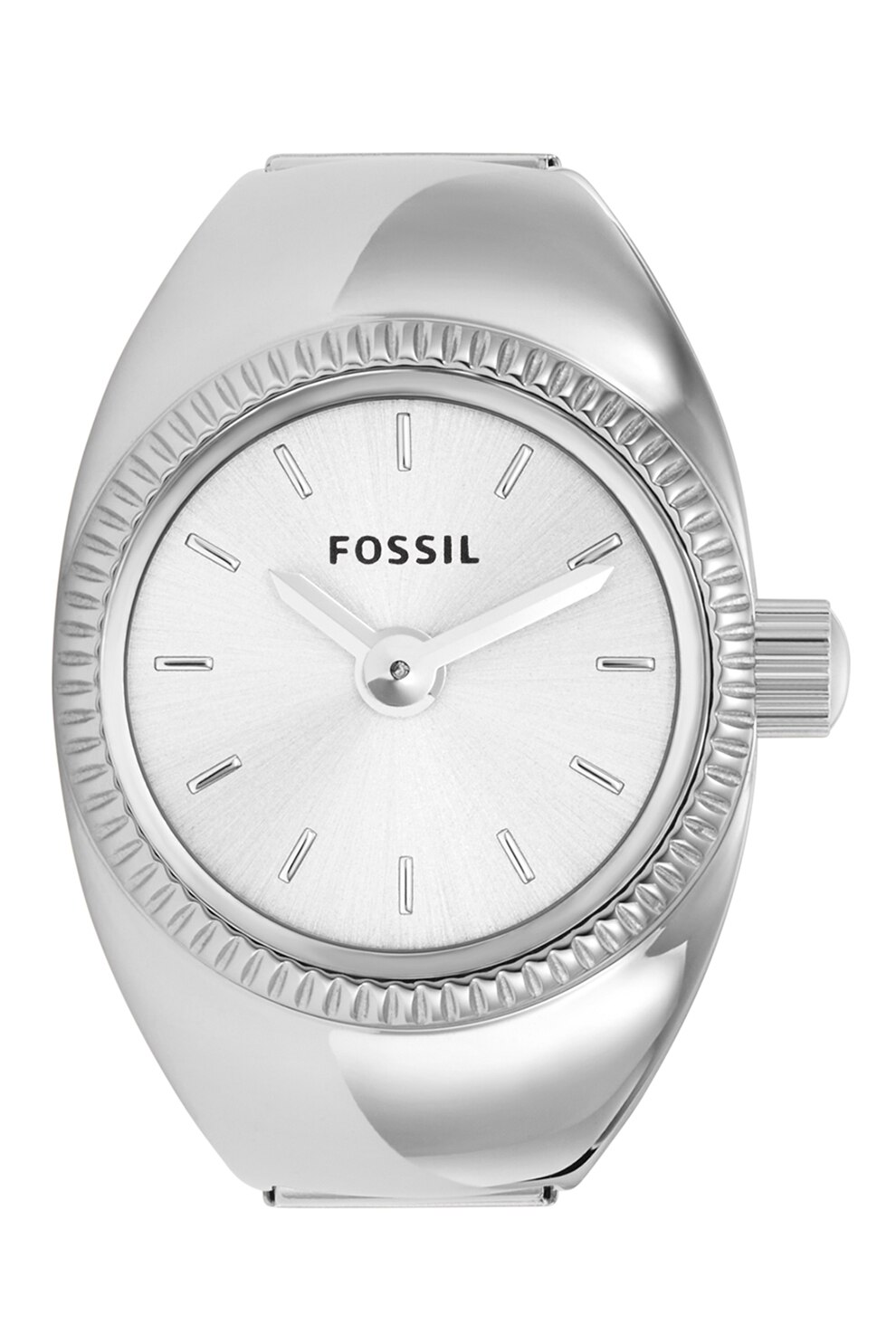 Fossil, Inel-ceas cu carcasa texturata, Argintiu - eMAG.ro