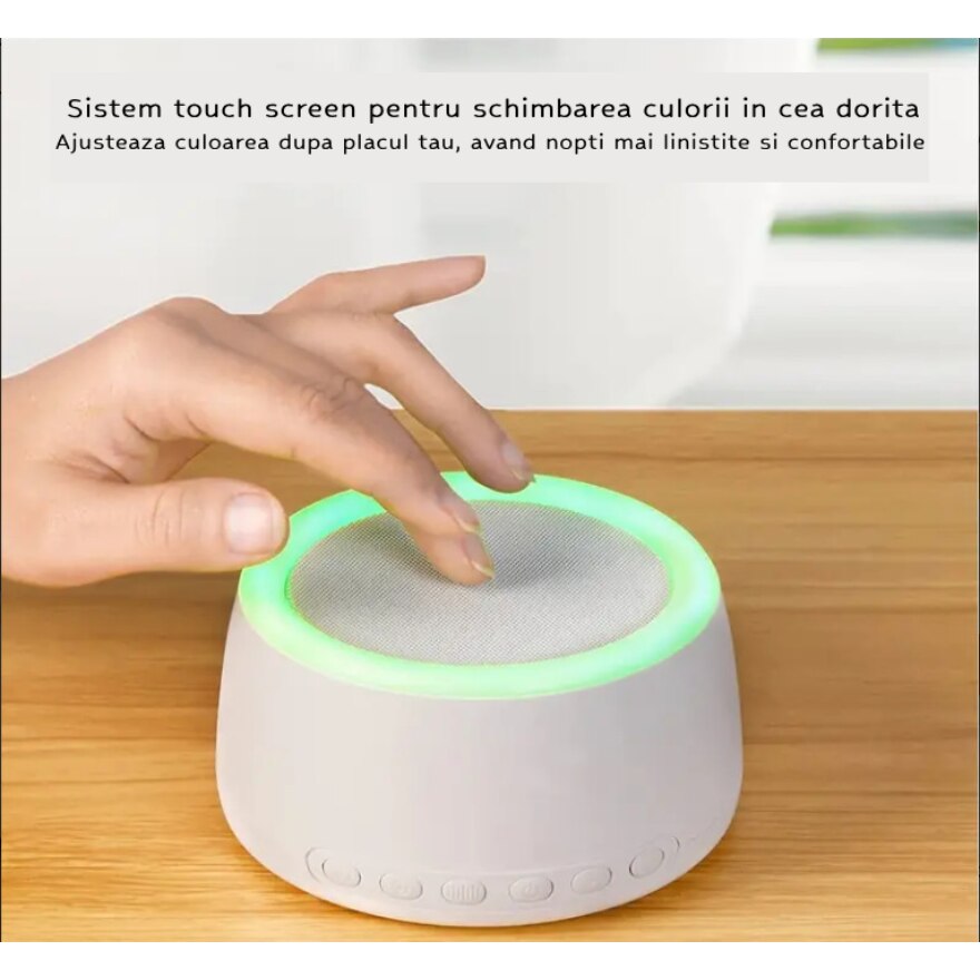 Difuzor sunete albe, boxa, 32 sunete HQ, Functie Bluetooth, pentru ...