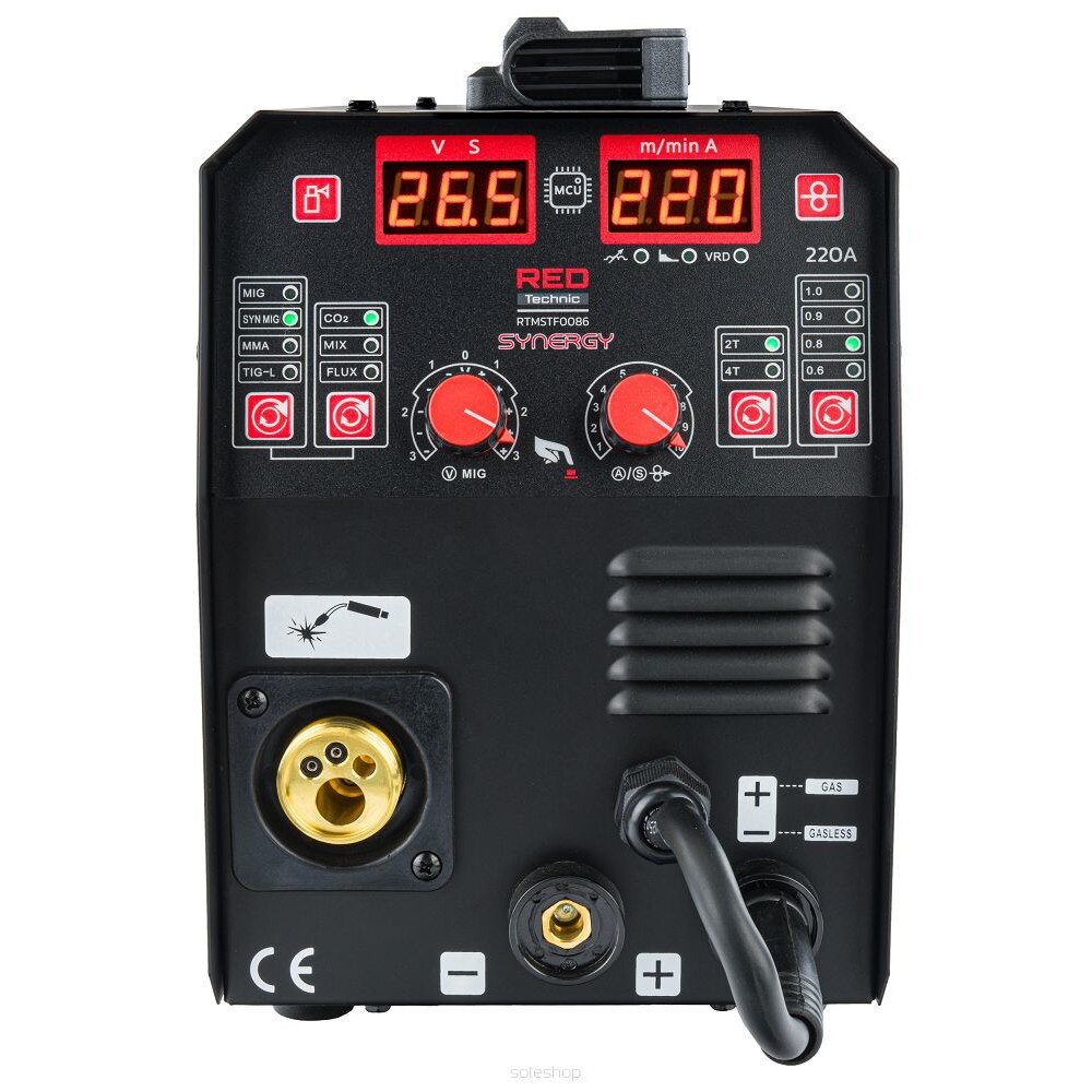 Migomat hegesztőgép, MIG MAG MMA LIFT-TIG, Red Technic RTMSTF0086 - eMAG.hu