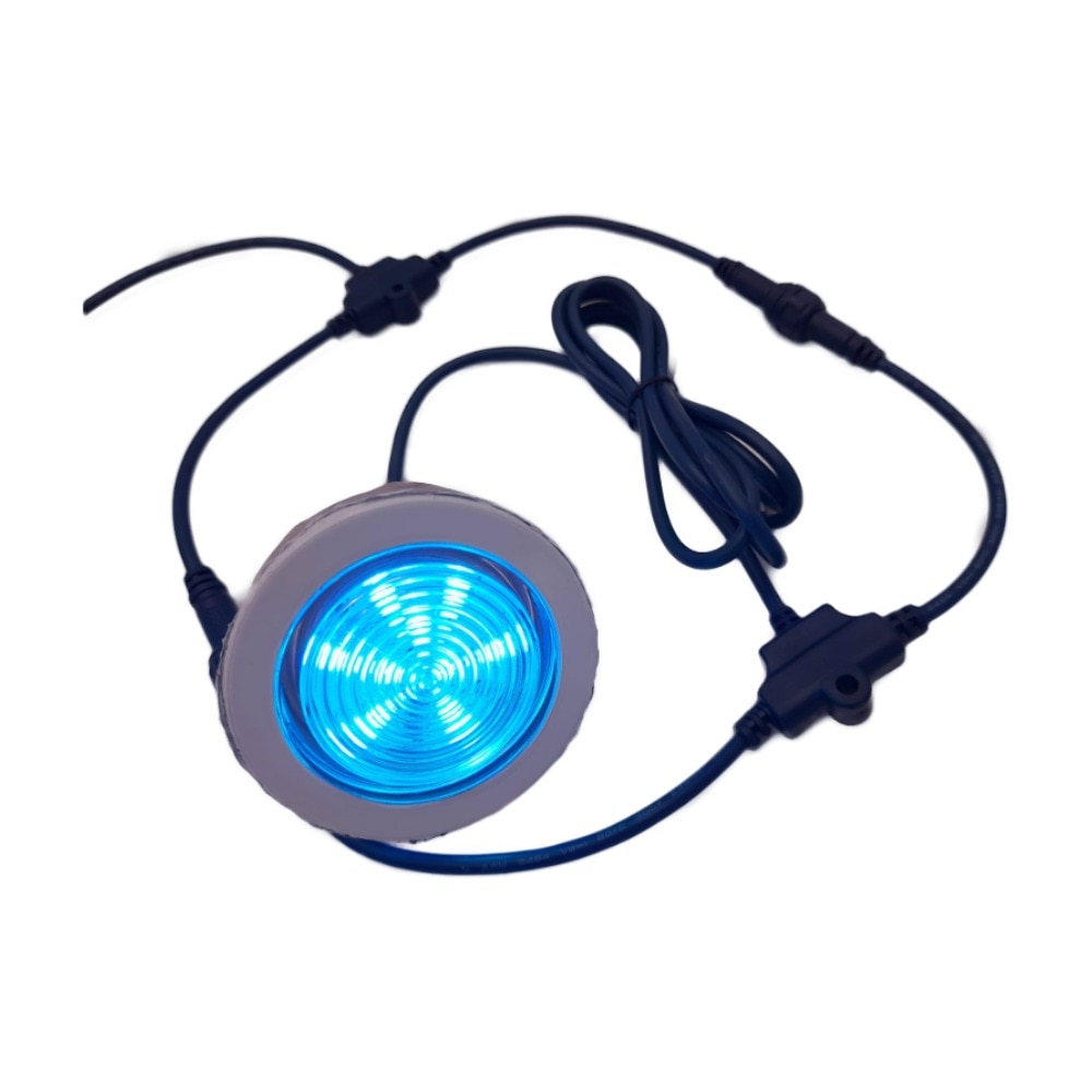 Kit sistem iluminat 1 led RGB pentru jacuzzi /ciubar cu buton pneumatic ...