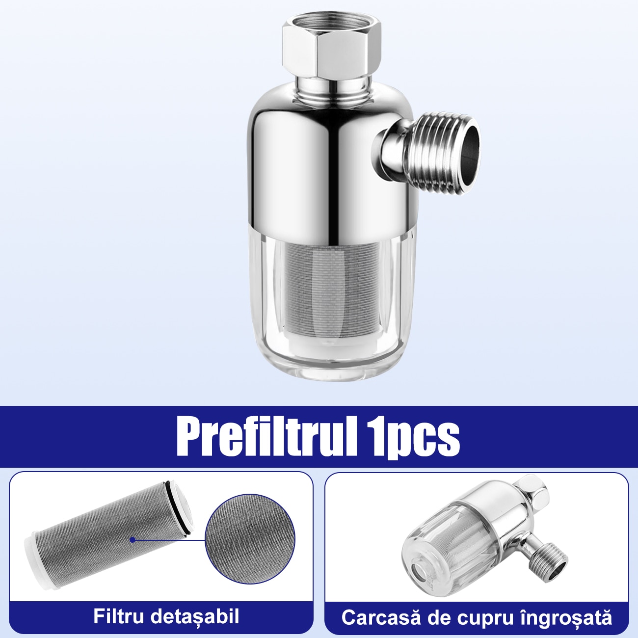 Filtru profesional pentru apa de la robinet, bucatarie sau baie, Xinxu ...