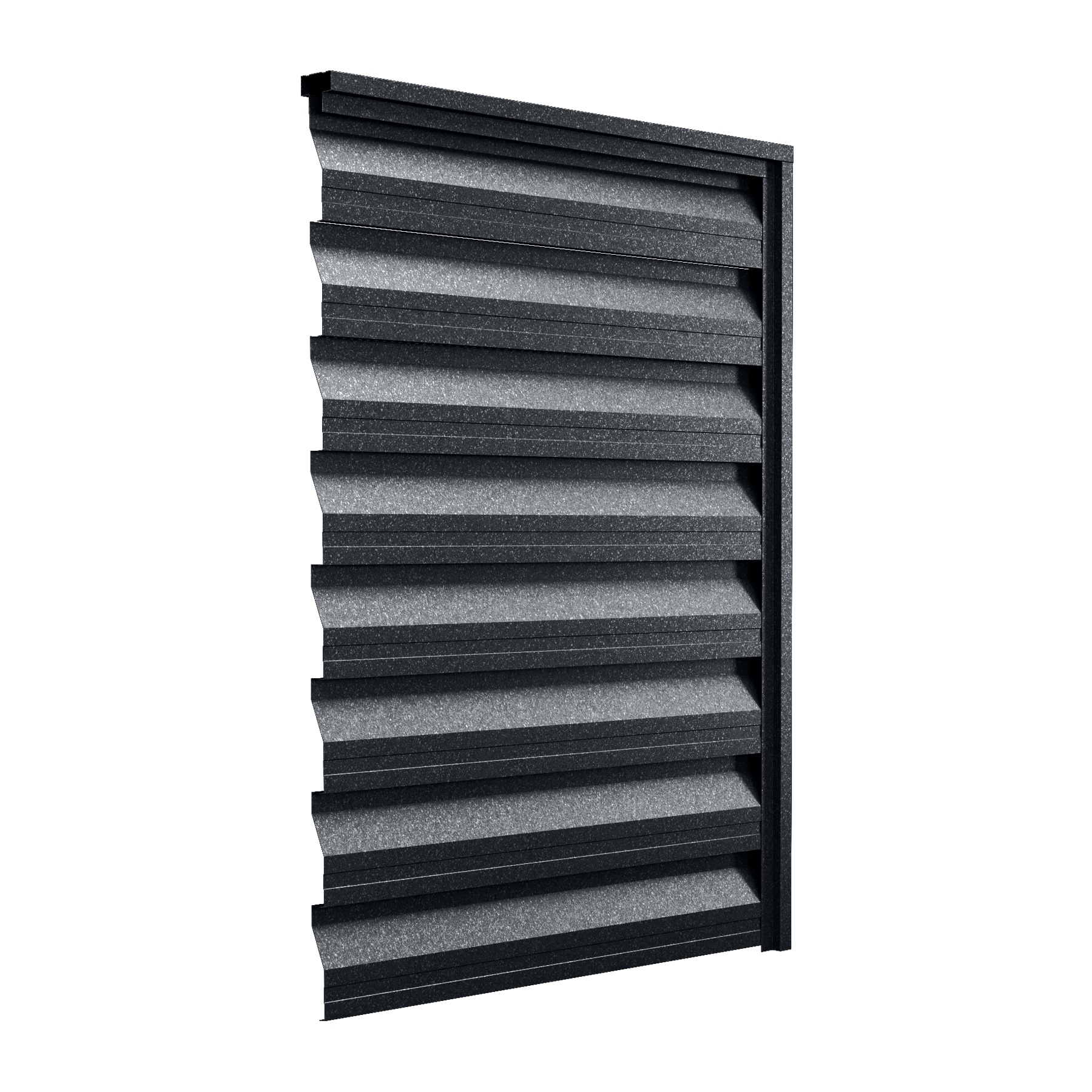 Panou de gard orizontal tip jaluzea x135, cu prindere invizibila ...