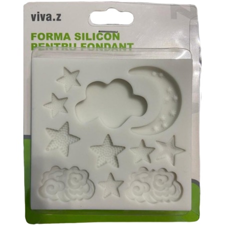 Forma silicon cu stelute, luna si nori - eMAG.ro