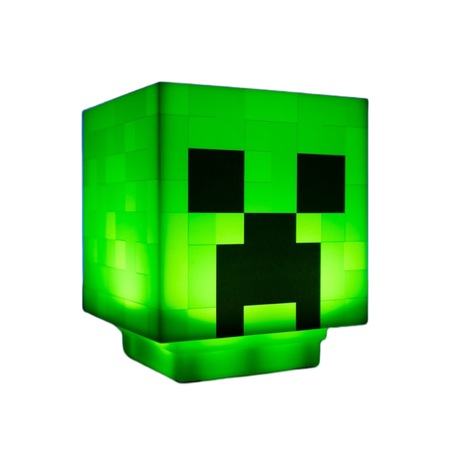 Minecraft éjszakai lámpa, Premium, Ártalmatlan zöld fény, beépített ...
