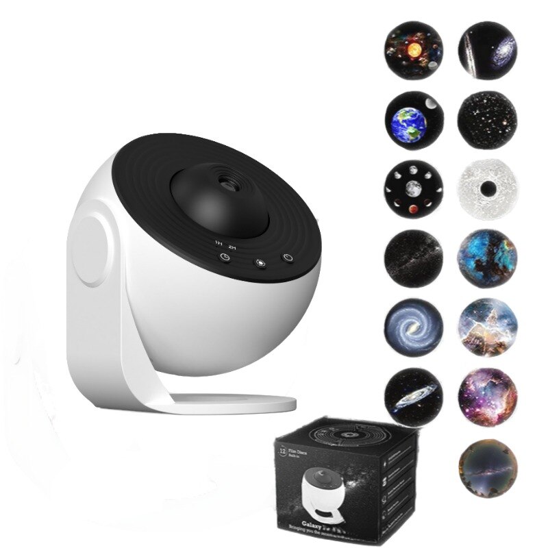 Proiector galaxie copii, 13in1, USB, Alb - eMAG.ro