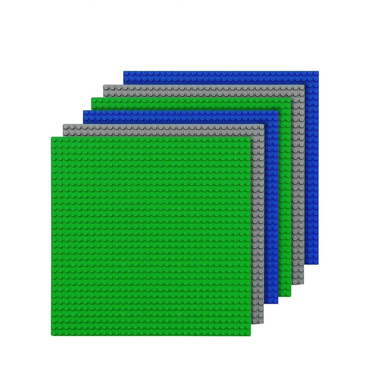Set 6 placi de constructie Lego, Jormftte, ABS, Multicolor - eMAG.ro