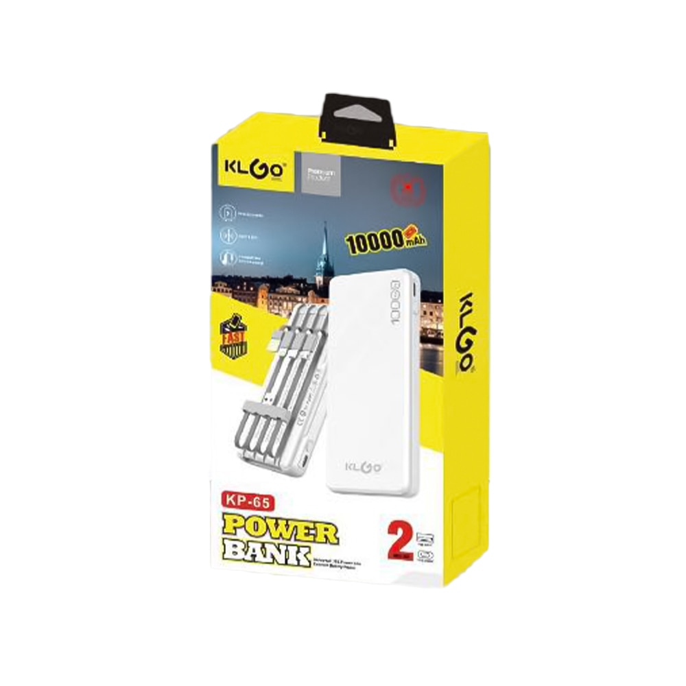 Sumker KLGO 10000mAh бързо зарядно устройство Power Bank KP-65, бяло - eMAG.bg