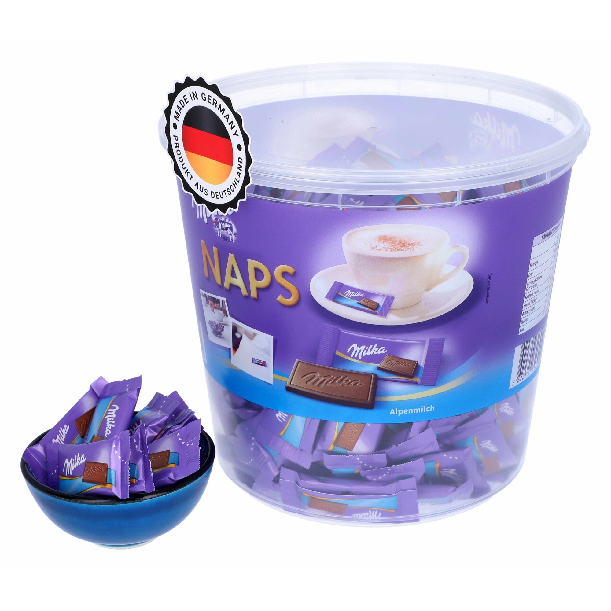 Mini batoane de ciocolata, Milka Naps Mix, lapte, 1Kg - eMAG.ro