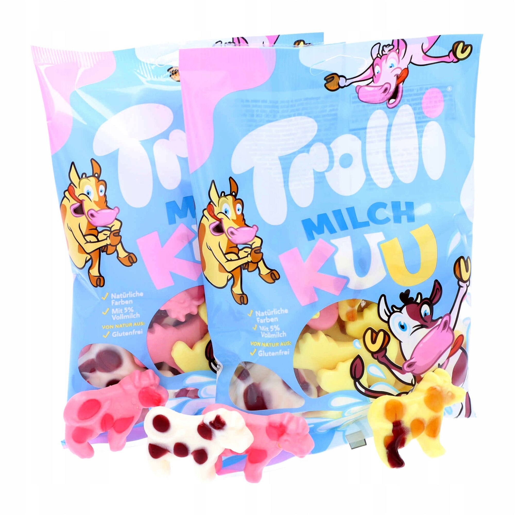 Jeleuri Trolli vaci, laptus si fructat, 150g - eMAG.ro