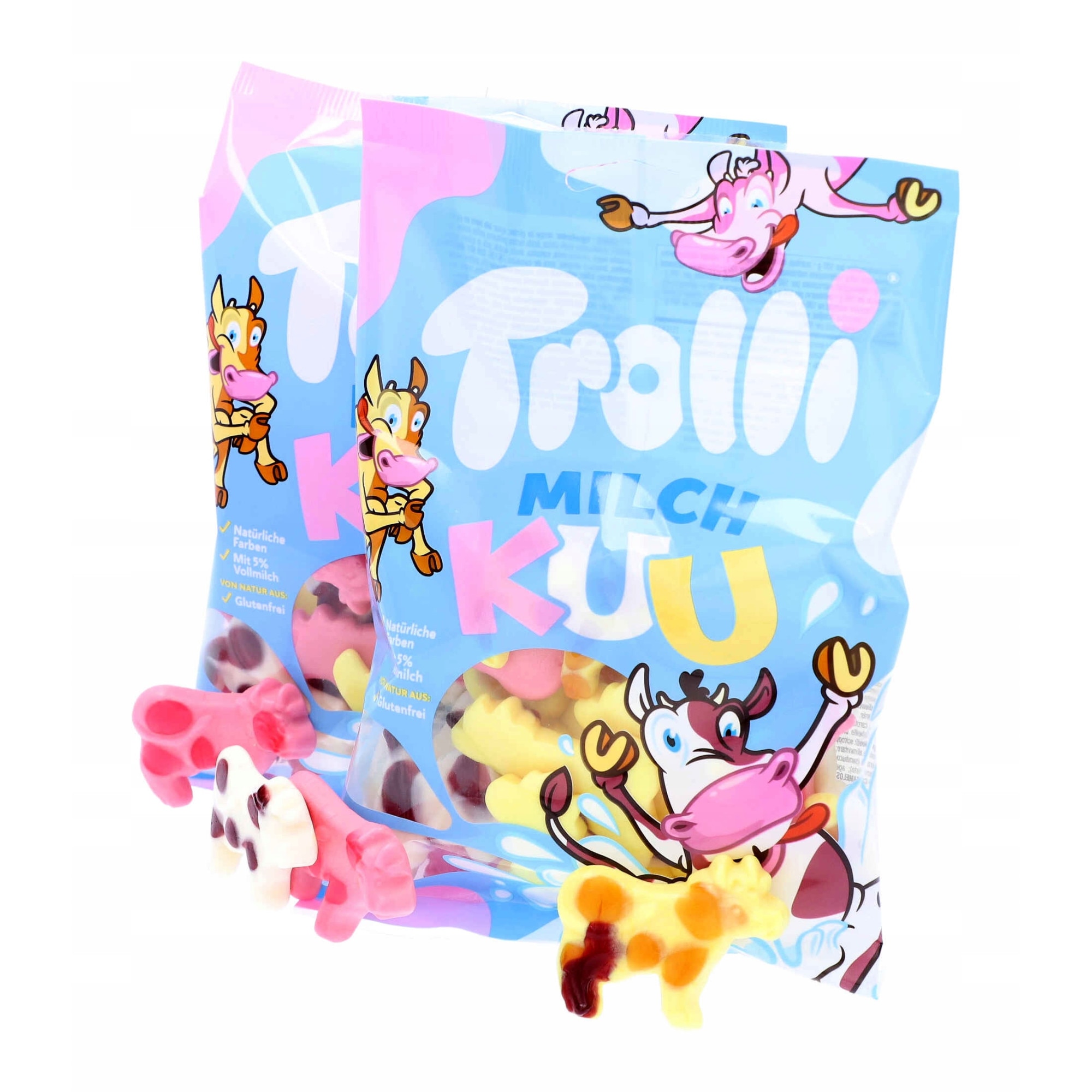 Jeleuri Trolli vaci, laptus si fructat, 150g - eMAG.ro