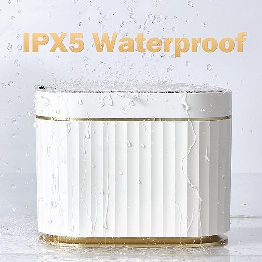 Mini cos de gunoi cu capac, ABS, Alb - eMAG.ro