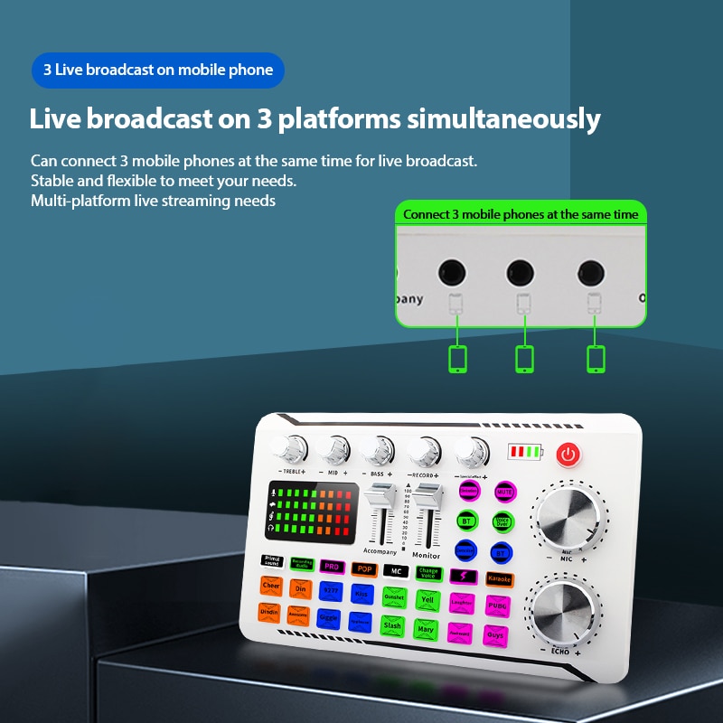 Set Microfon Profesional plus F998 Mixer, WALALLA, SF 666, cu trepied ...