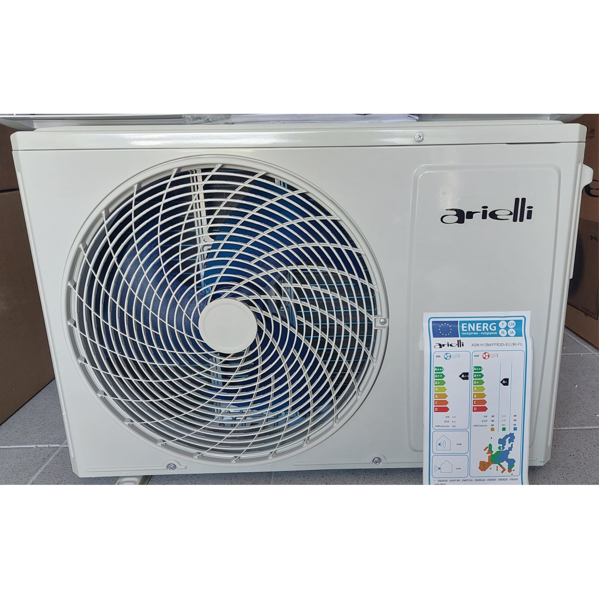 Инверторен климатик ARIELLI ASW-H12B4/FFR3DI-EU (Wi-Fi), Енергиен клас ...